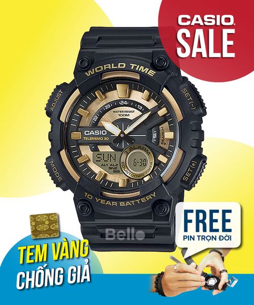 Casio AEQ-110BW-9AVDF - Uy tín từ 2009, Tem vàng chống giả, Bảo hành 1 ...