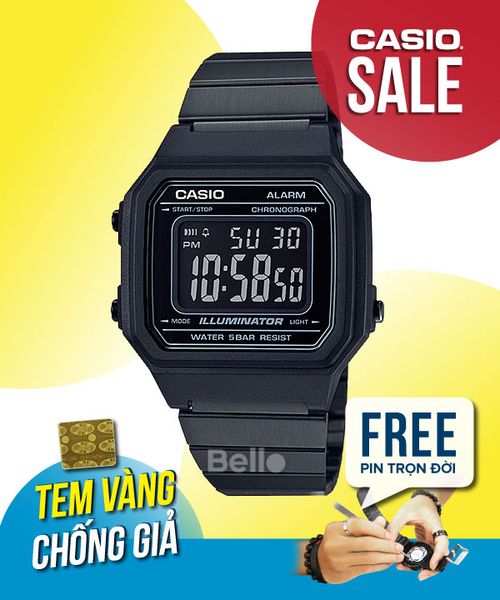 Casio B650WB-1BDF - Uy tín từ 2009, Tem vàng chống giả, Bảo hành 1 năm ...