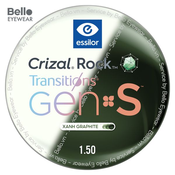 Tròng Kính Đổi Màu Essilor Transitions Gen S Xanh lá Graphite Green ...