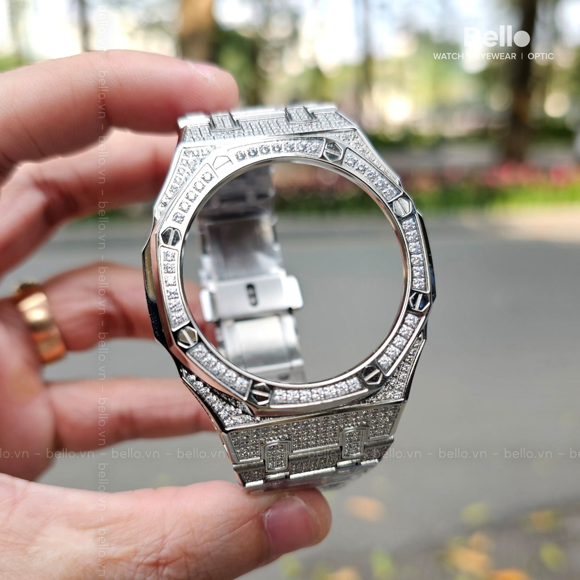 Dây vỏ thế hệ 4 G-Shock GA-2100 AP Full Diamond - Dây kim loại – Bello ...