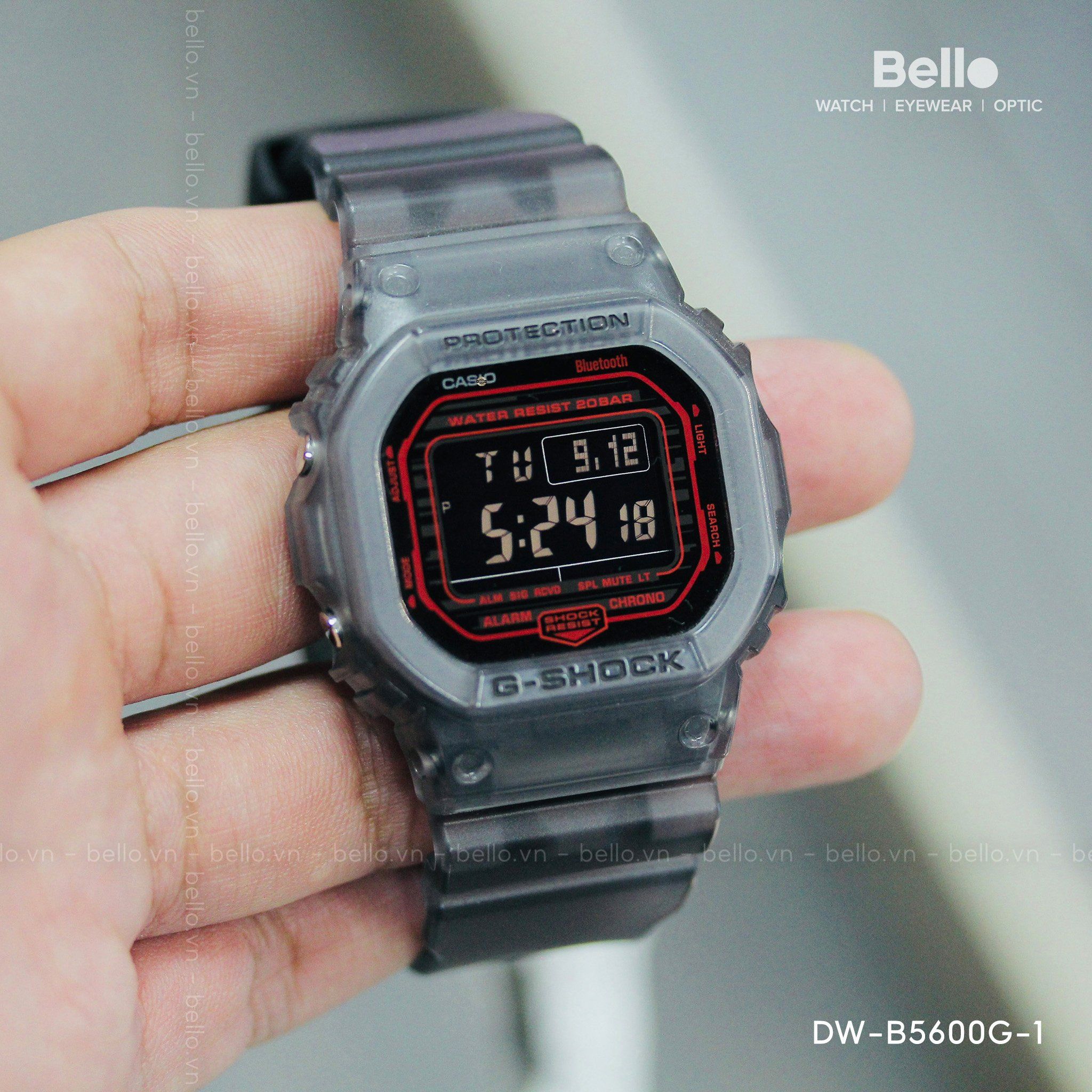 Casio G-Shock DW-B5600G-1DR - Uy tín từ 2009, Tem vàng chống giả, Bảo – Bello HN & TP.HCM