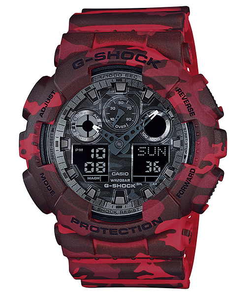 Dây G-Shock GA-100CM-4A Họa Tiết Camo Màu Đỏ, Hàng Chính Hãng – Bello ...