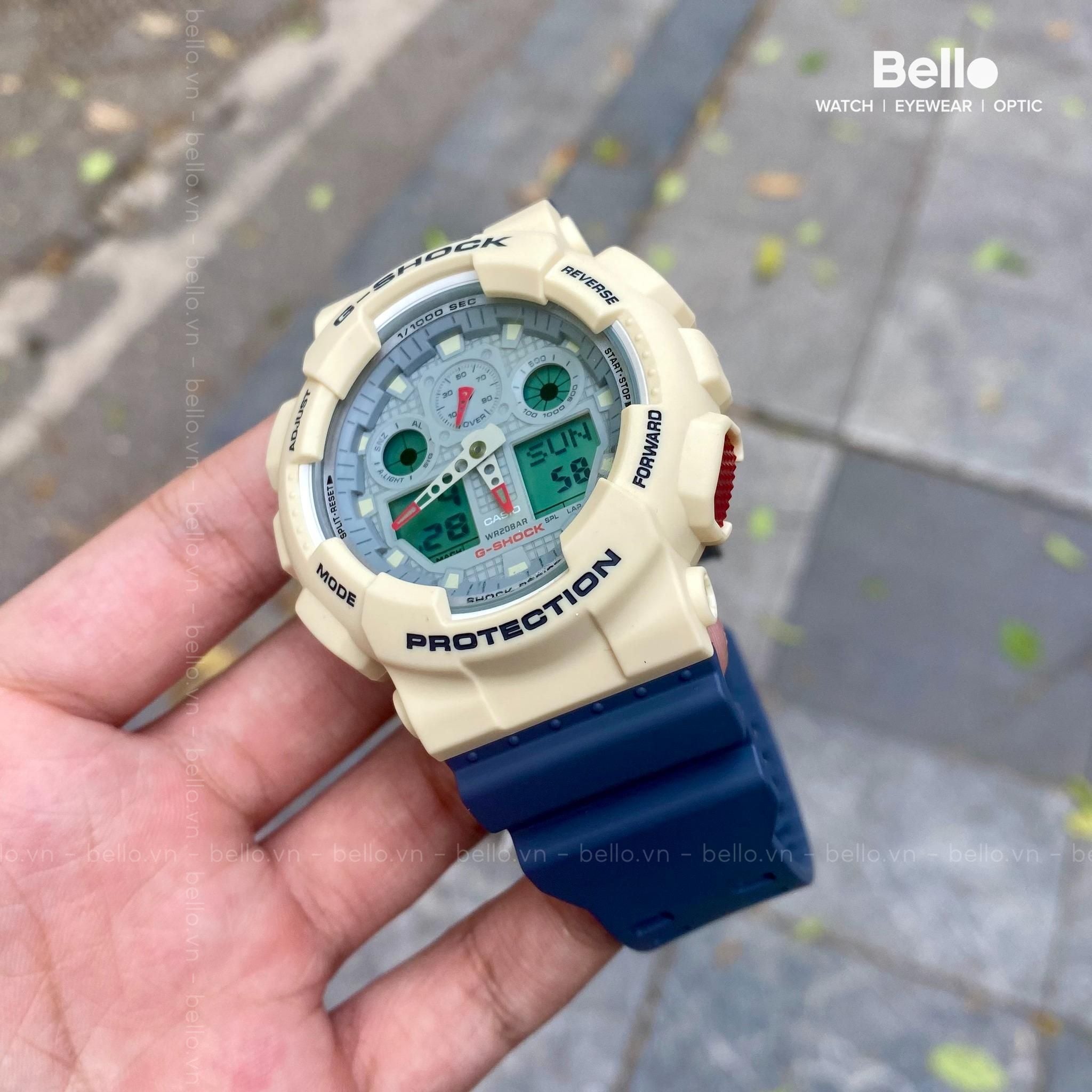 [LIMITED] Casio G-Shock GA-100PC-7A2 - Uy tín từ 2009, Tem vàng chống – Bello HN & TP.HCM