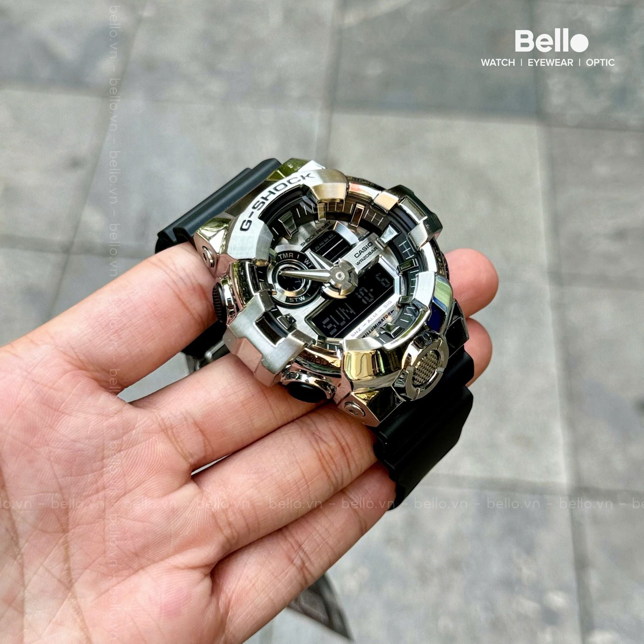 Casio G-Shock GM-700-1A - Uy tín từ 2009, Tem vàng chống giả, Bảo hành – Bello HN & TP.HCM