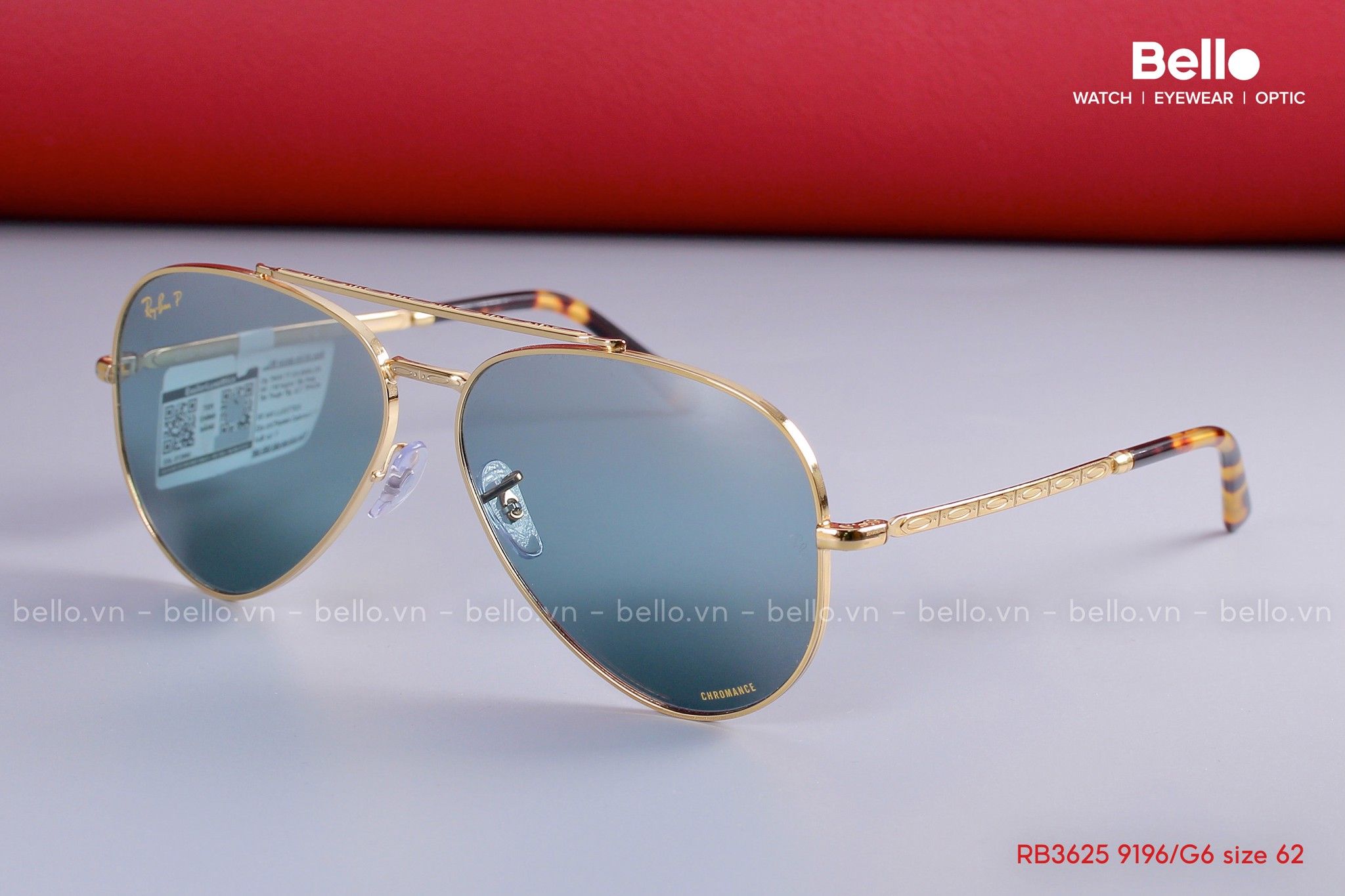 Ray-Ban RB3625 9196/G6 - Sale + Tặng tròng kính – Bello