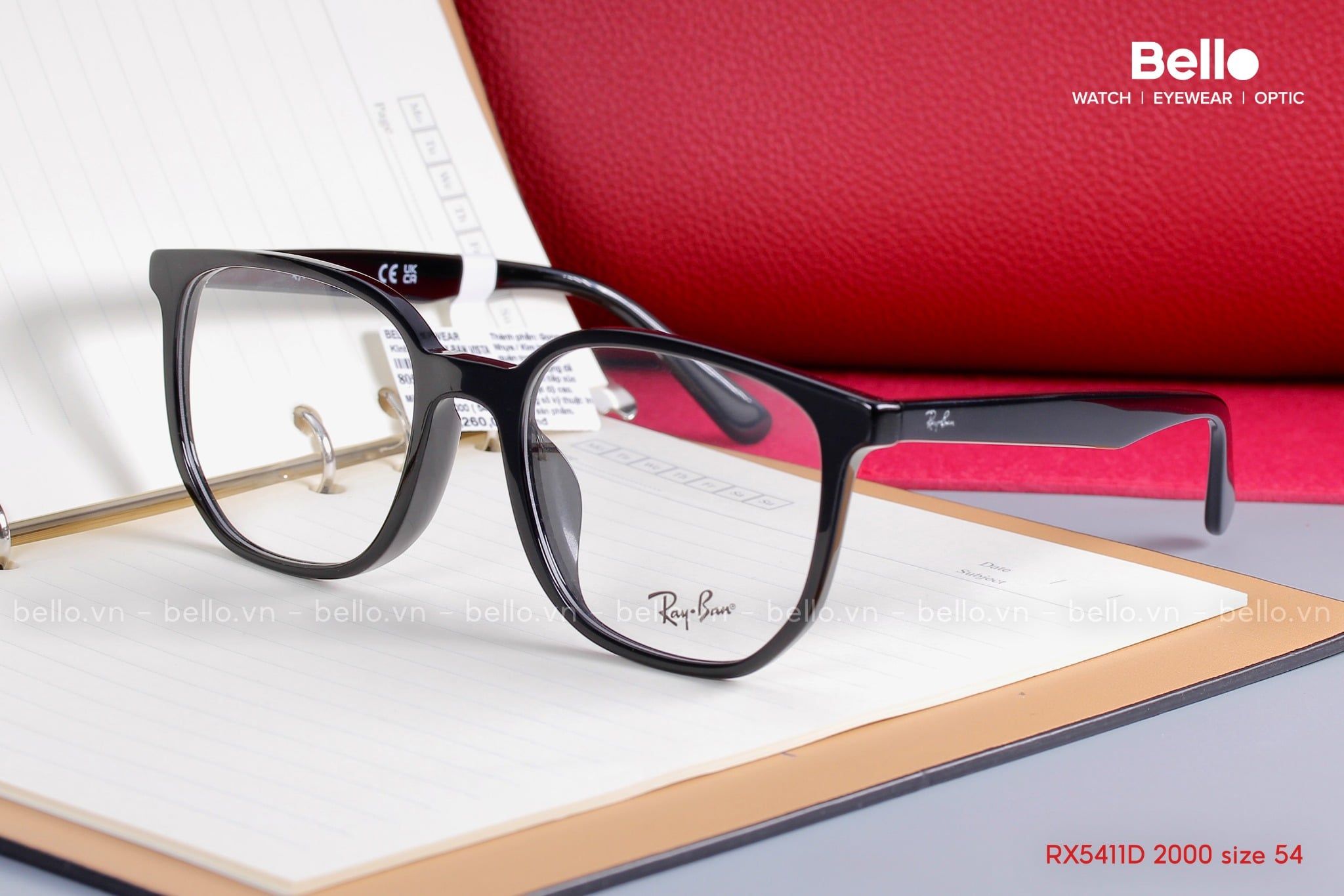 Gọng Kính Ray-Ban RX5411D 2000 Size 54 chính hãng GIÁ TỐT LIÊN HỆ ...