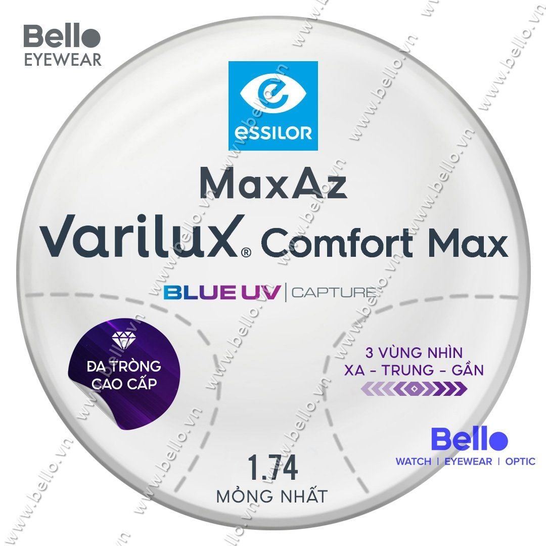 Đa Tròng Cao Cấp Essilor Varilux Comfort Max Blue UV Capture – Bello HN ...