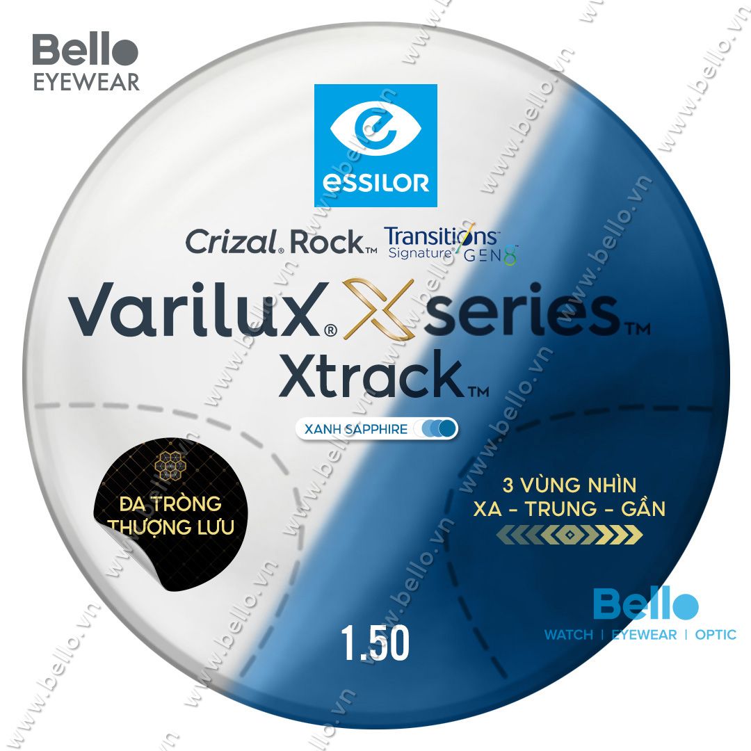 Essilor Varilux X Series X Track Transitions Signature Gen 8 Xanh Biển ...
