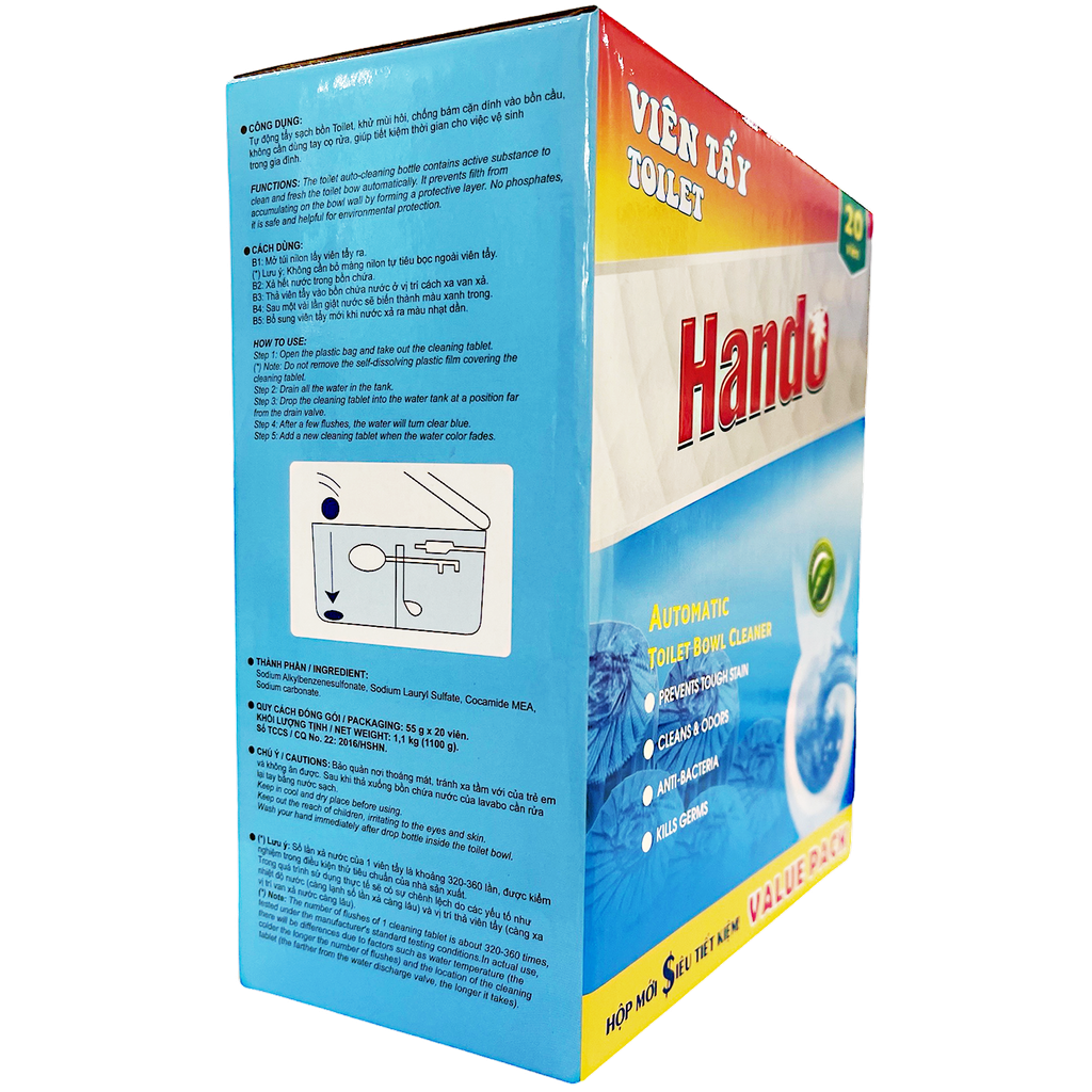 Viên tẩy xanh Hando 20 viên Value Pack – Siêu thị Handomart