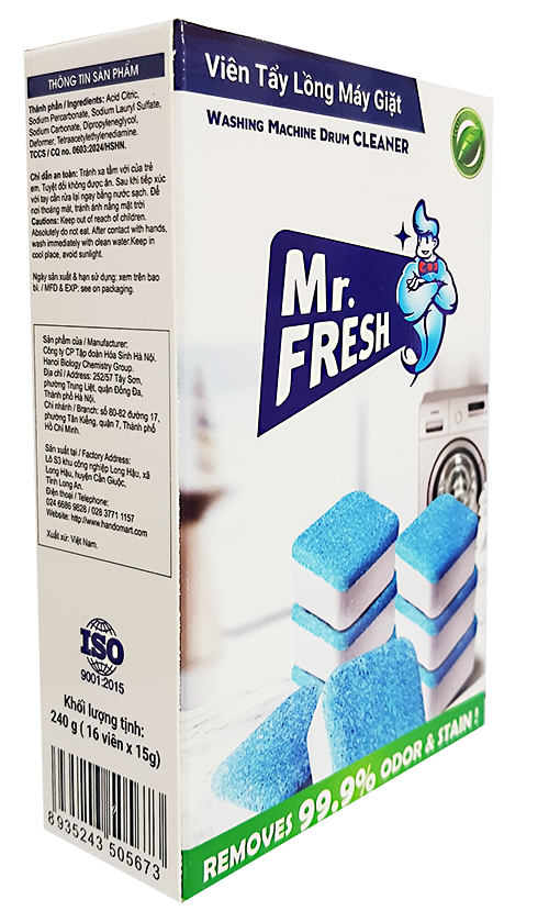 Viên tẩy lồng máy giặt Mr. Fresh 16pcs/15g – Siêu thị Handomart