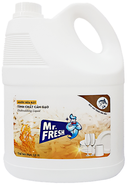 Nước rửa chén Mr.Fresh 3.8L tinh chất gạo – Siêu thị Handomart