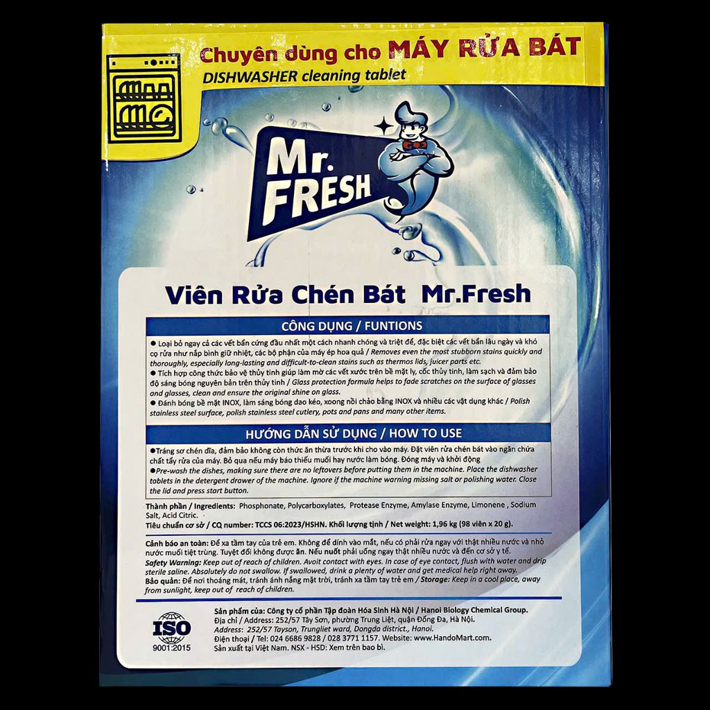 Viên rửa chén bát Mr.Fresh hộp 32 viên – Siêu thị Handomart