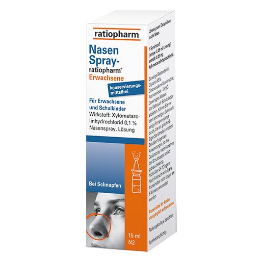 RATIOPHARM Nasen Spray - Xịt mũi điều trị sổ mũi, nghẹt mũi người lớn ...