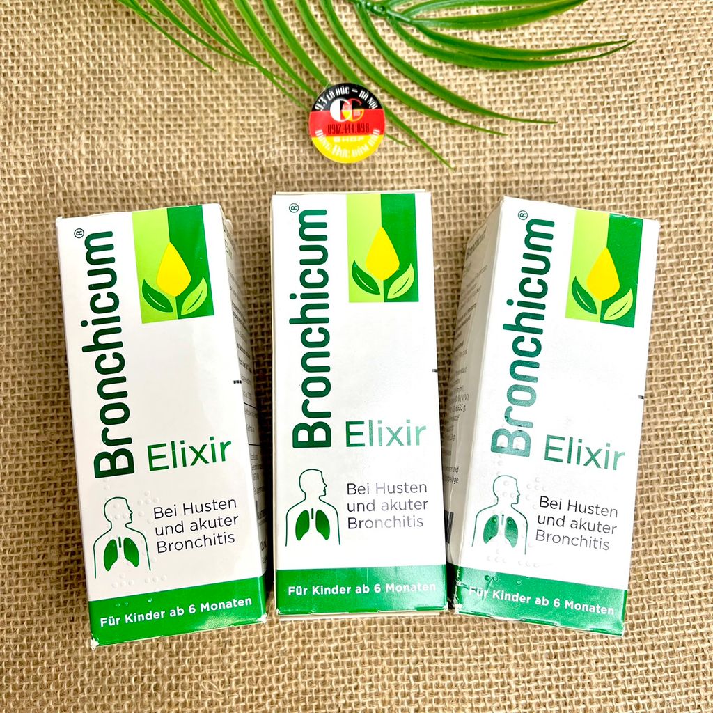 Siro BRONCHICUM Elixir trị ho, viêm phế quản cho trẻ từ 6 tháng tuổi ...