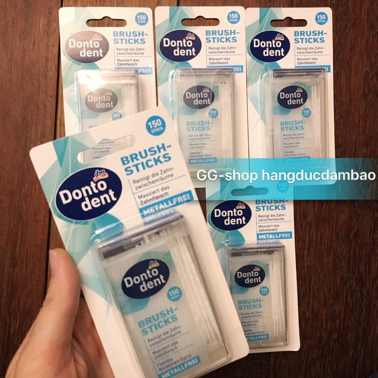 DONTODENT Brush Sticks- TĂM XỈA RĂNG Y TẾ , hộp 150 chiếc. – GGshop ...