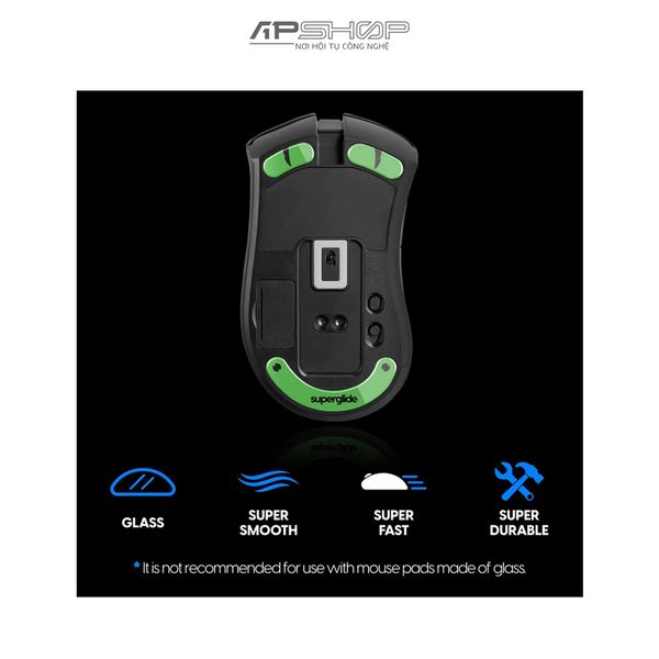 Feet chuột thủy tinh Pulsar Superglide for Razer Deathadder V2 Pro / V ...