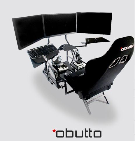 Buồng chơi game giả lập Obutto R3volution Racing SIM / Flight SIM / Wo ...