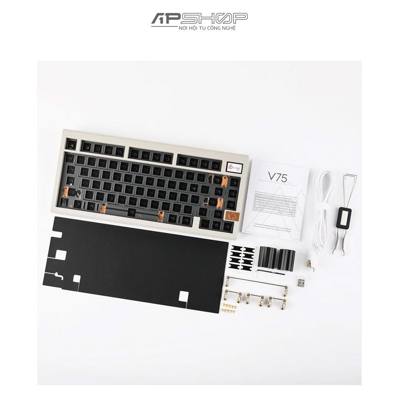 KIT bàn phím cơ không dây Cidoo V75 Plus Hotswap 5 Pin | 3 Mod | Layou ...