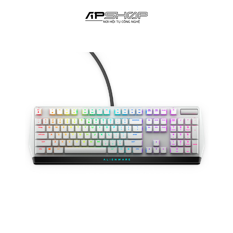 Bàn phím Alienware 510K Low-Profile RGB | AW510K | Lunar Light | Chính ...