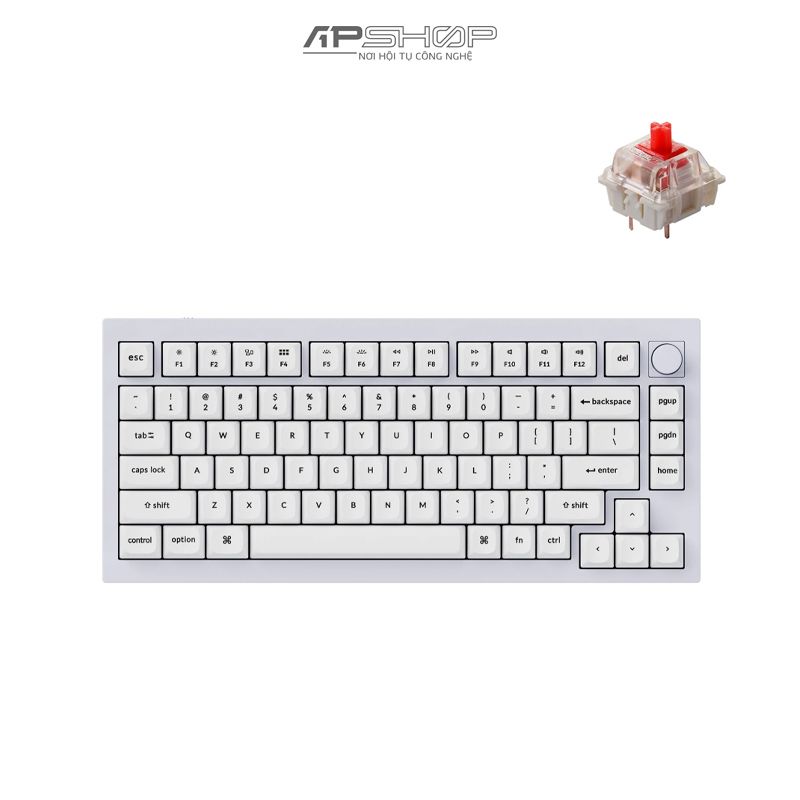 Bàn phím Keychron Q1 Shell White Có Knob Full Assembled V2 | Chính hãn ...