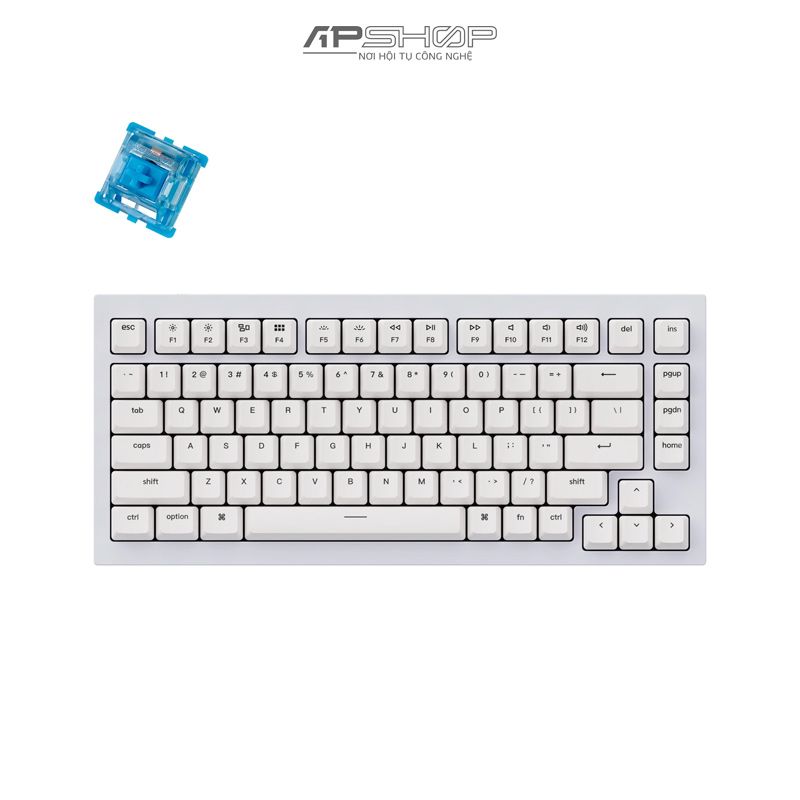 Bàn phím Keychron Q1 Shell White Không Knob Full Assembled | Chính hãn ...