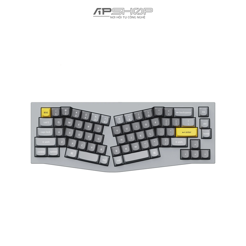 Bàn phím Keychron Q8 Silver Grey B Không Knob Full Assembled | Chính h ...