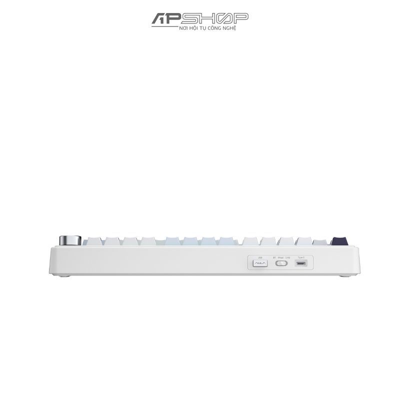 Bàn phím không dây AULA F75 ice blue xanh nhạt - Trắng - Xanh đậm ...