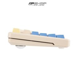 Bàn phím cơ Aula LEOBOG A75 | Màu xanh dương, be – APSHOP.VN