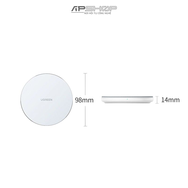 Bộ Sạc Không Dây UGREEN Wireless Charging Pad 40122 – APSHOP.VN