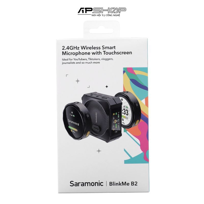Bộ micro không dây có màn hình hiển thị Saramonic BlinkMe – APSHOP.VN