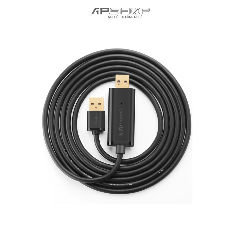 Cáp UGREEN USB 2.0 Data Link Cable 2M Black US166 – APSHOP.VN