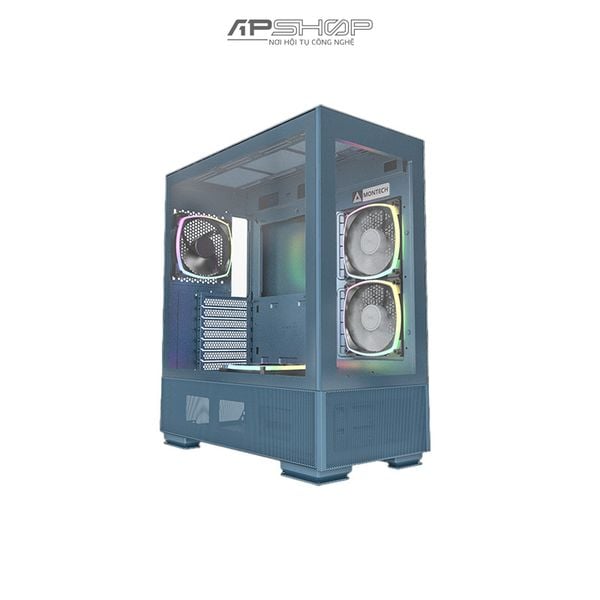 Case Montech SKY TWO MOROCCO BLUE ARGB | Chính hãng – APSHOP.VN