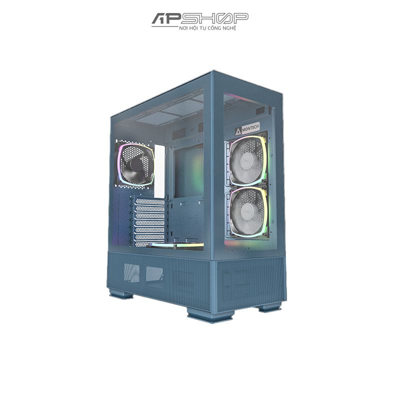 Case Montech SKY TWO MOROCCO BLUE ARGB | Chính hãng – APSHOP.VN