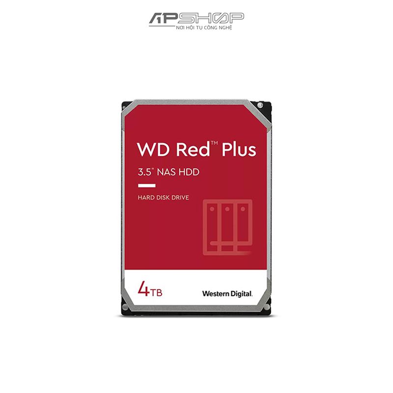 HDD Western Digital Red Plus 4TB 5400RPM WD40EFZX | Chính hãng – APSHOP.VN