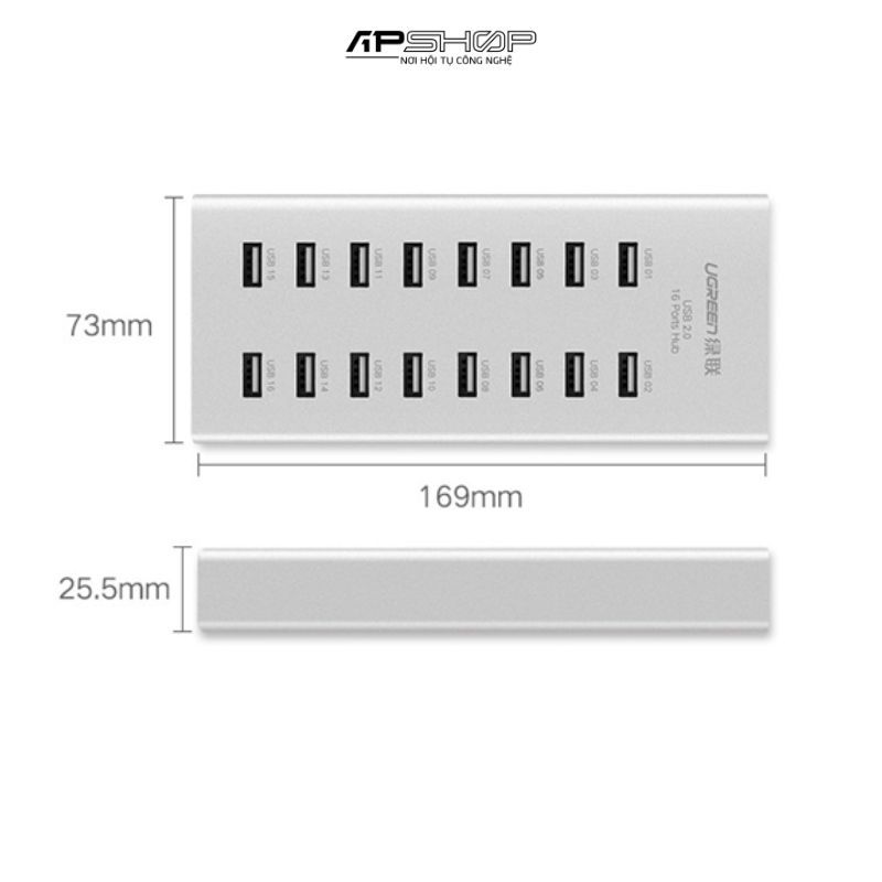 Bộ Chia USB 2.0 – Kết Nối 16 Thiết Bị Cùng Lúc Dễ Dàng Và Hiệu Quả – APSHOP.VN