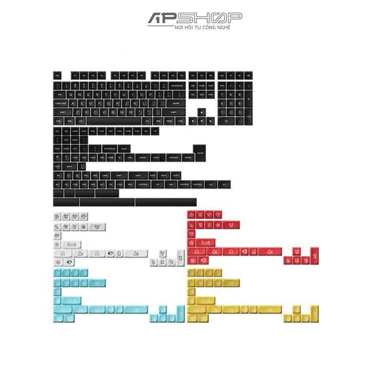 Keycap AKKO WOB Building Block PBT Double-Shot MDA profile | Chính hãn ...