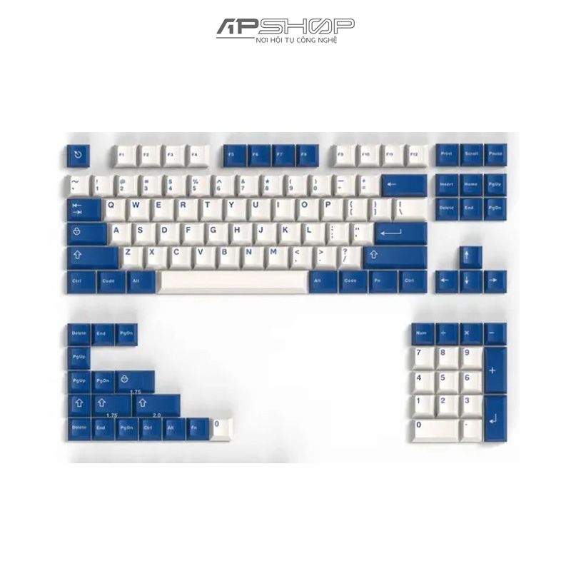 Keycap Blue On White ABS Double-Shot Cherry profile – APSHOP.VN