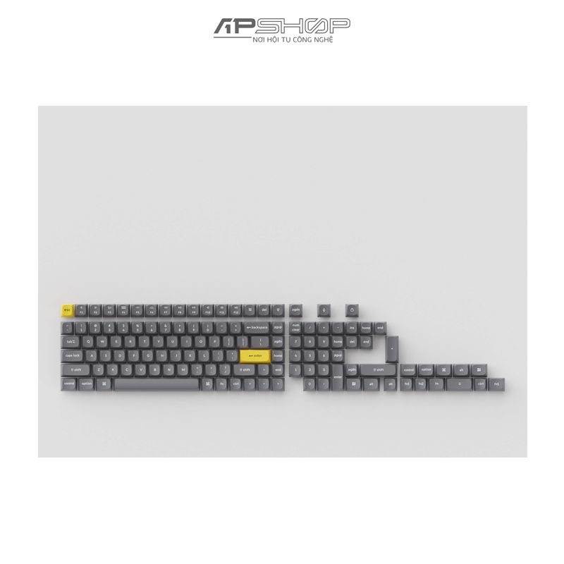 Keycap Keychron Dark Grey PBT Double Shot OSA profile | Chính hãng ...