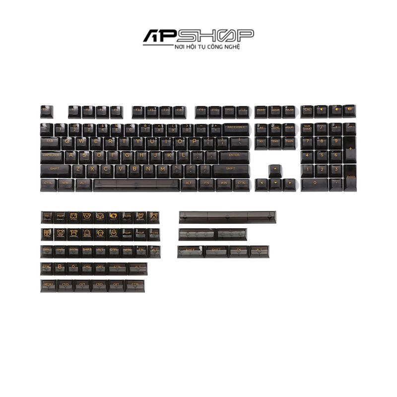 Keycap AKKO Clear Black V2 Printed Characters ASA profile | Chính hãng ...