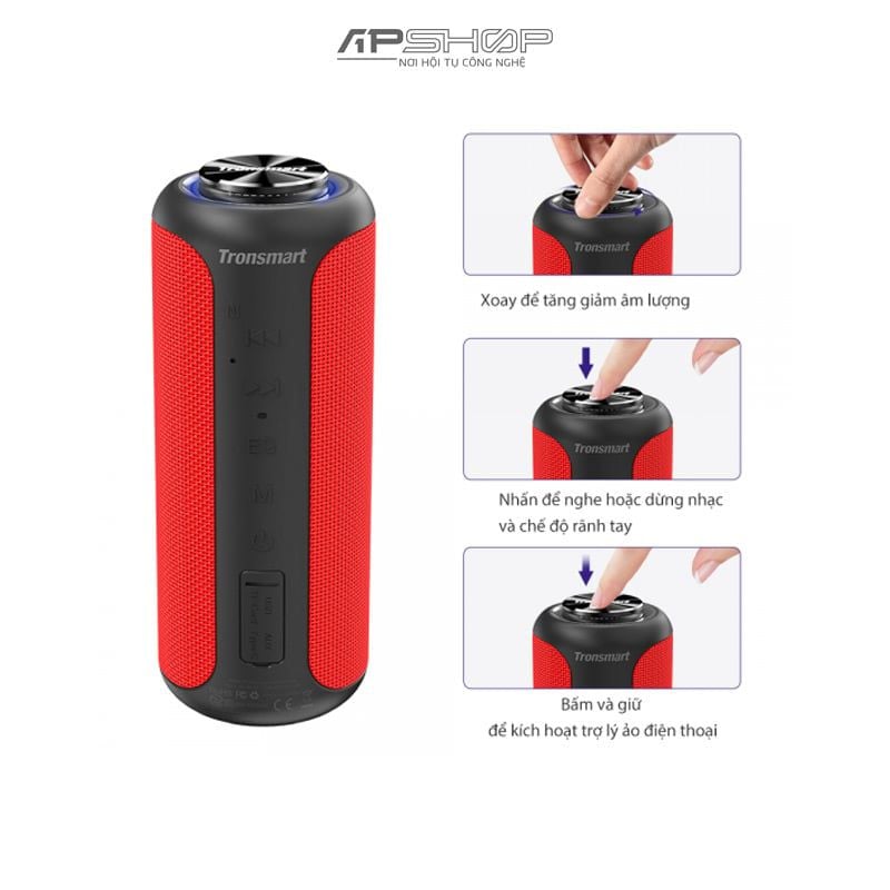 Loa Bluetooth Tronsmart Element T6 Plus Upgraded Edition 2 x 20W | Blu ...