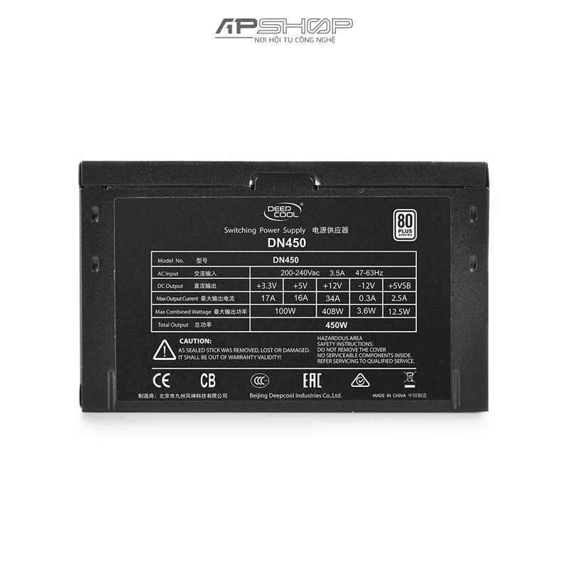 Nguồn DeepCool DN450 - 450W – APSHOP.VN
