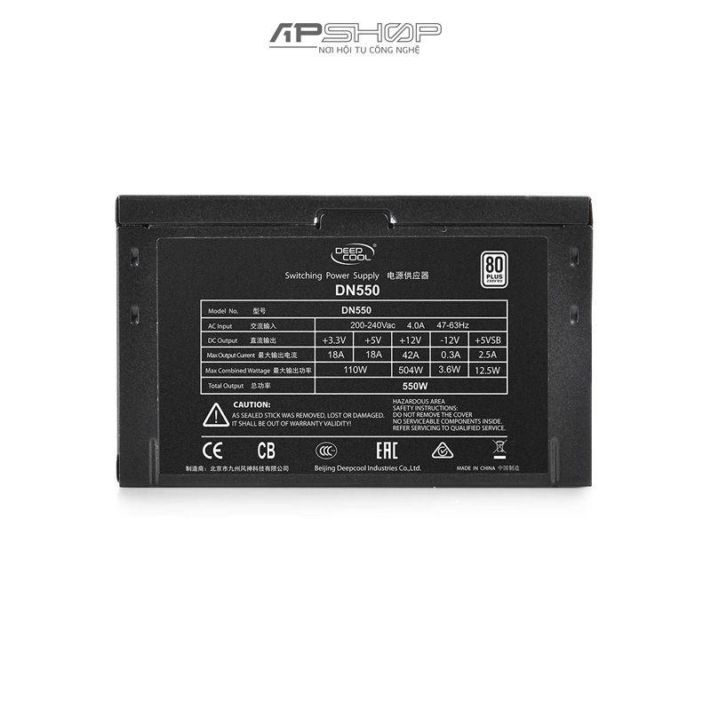 Nguồn DeepCool DN550 - 550W – APSHOP.VN