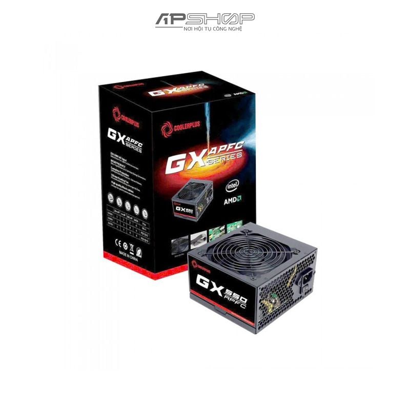 Nguồn máy tính hiệu CoolerPlus GX550 Apfc 80 Plus for Game CST 500W – APSHOP.VN