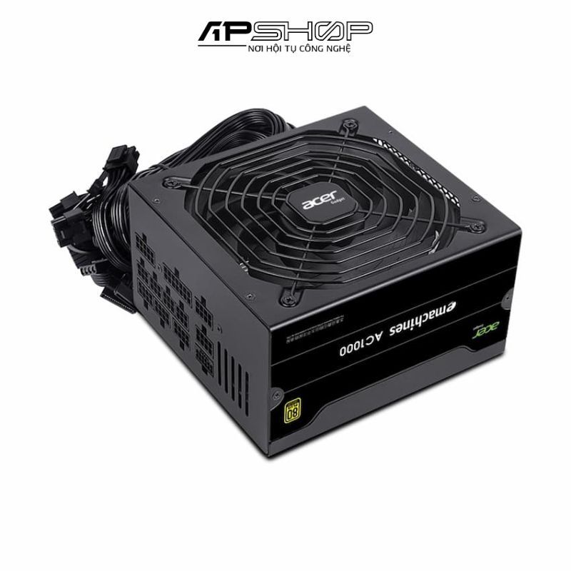 Nguồn ACER 1000W AC1000 Gold Full Modular ATX 3.0, PCI-E 5.0 – APSHOP.VN