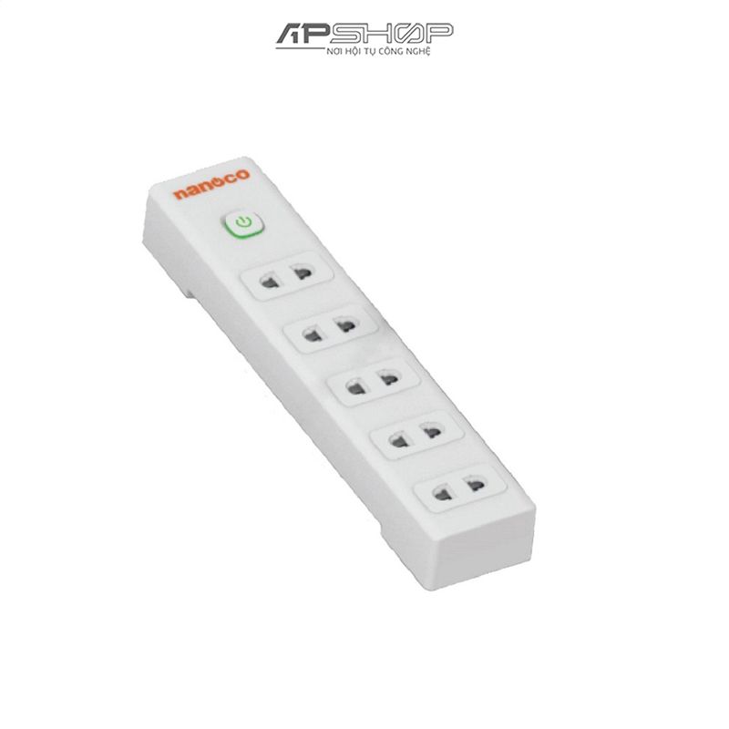 Ổ cắm điện NANOCO NES5215-3 | 3M | 5 ổ cắm 2 chấu | 15A-250V | Chính h ...