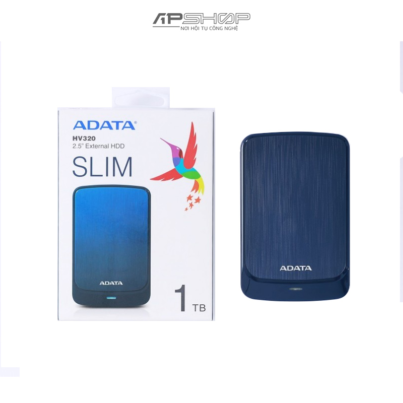Ổ cứng di động ADATA AHV320 | 1TB | Giao tiếp USB 3.2 Gen 1 | Chính hã ...
