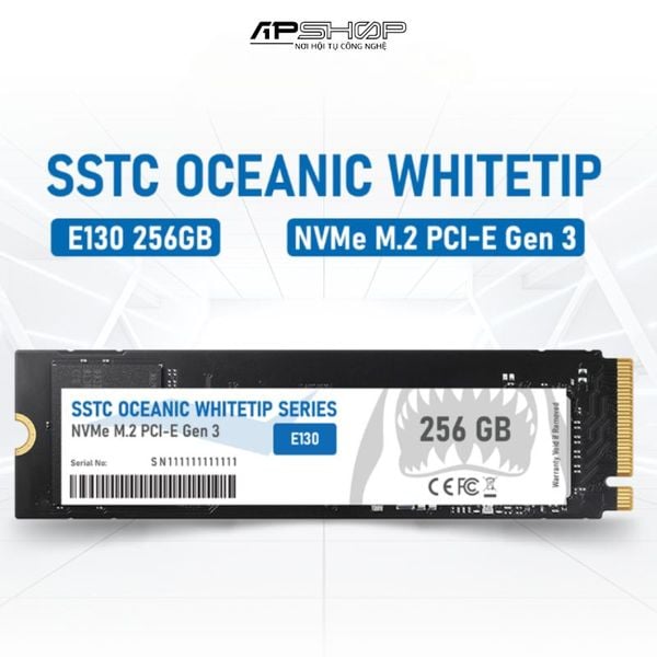 SSD SSTC Oceanic Whitetip NVME M.2 E130 256GB (Gen 3) – V1.0 – APSHOP.VN