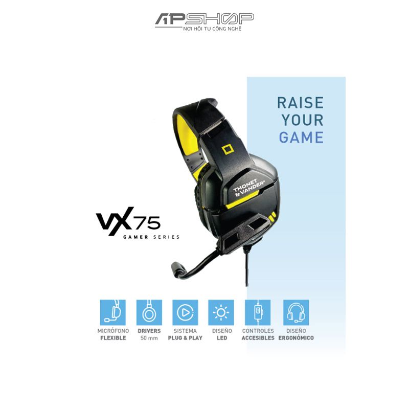 Tai Nghe Chơi Game Thonet Vander VX75 | Kết Nối USB/ Jack 3.5 – APSHOP.VN