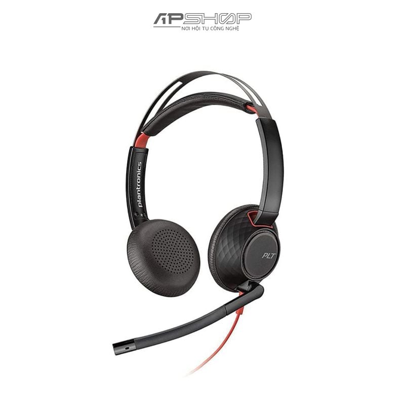 Tai nghe có dây Poly Blackwire 5220 Stereo USB C | Tai nghe họp – APSHOP.VN