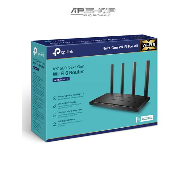 TP Link Archer AX12 AX1500 Wi Fi 6 Router – APSHOP.VN